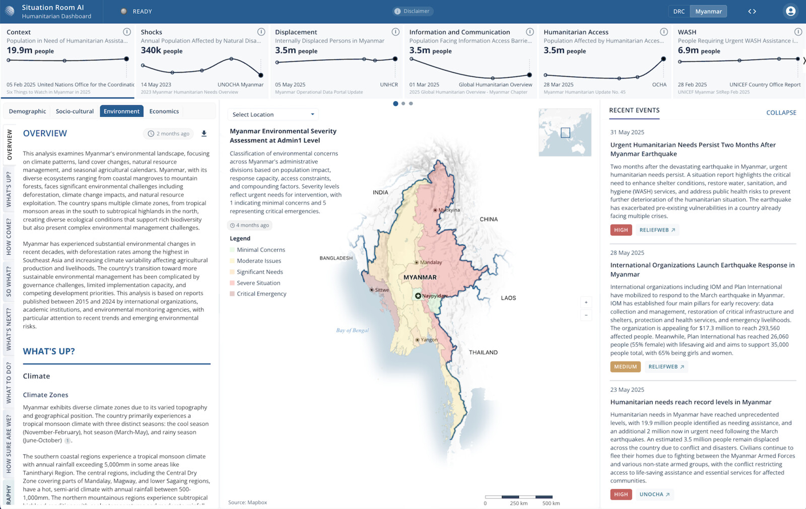 Situation Room - AI-Powered Humanitarian Crisis Analysis